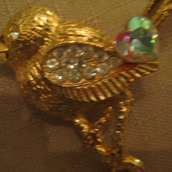 Bonetto Watch AB Rhinestone Brid Watch Brooch | Accessories | Bonetto ...
